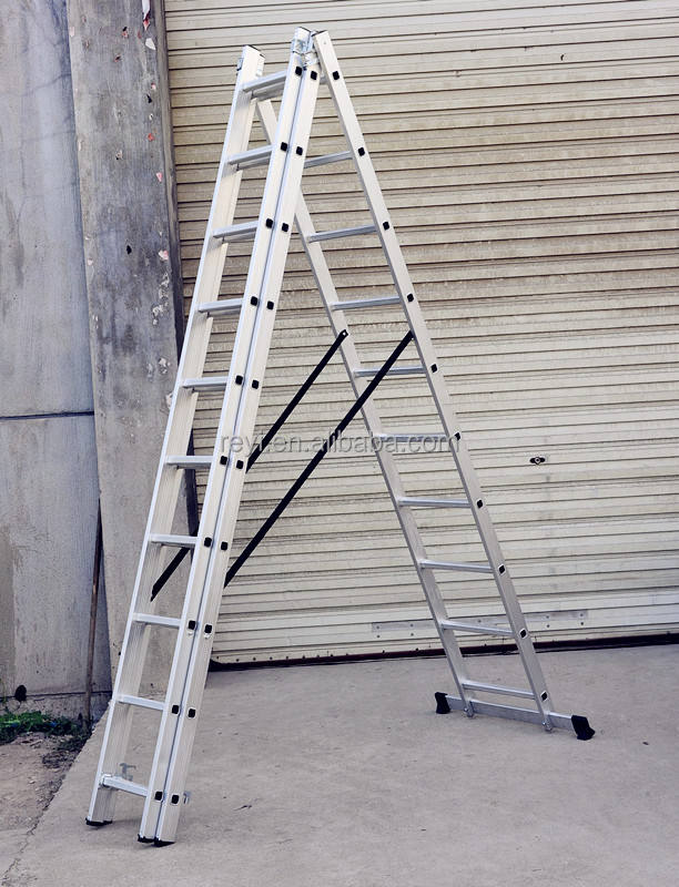 Aluminum combination ladder triple extension ladder with 3x10 - Buy ...